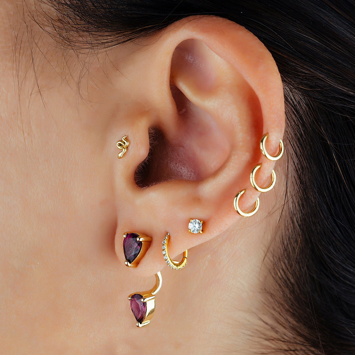 Piercings Oreille Hélix en Or 18 carats - Anneaux | SLLIX